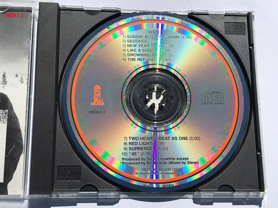 U2 – War (CD, 1983) Early Japan Print ☆NEAR MINT DISC☆ w/Smooth Case | eBay