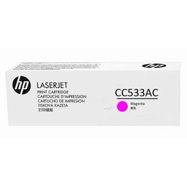 HP CC533AC Magenta Original LaserJet Toner Cartridge CC533-00907 for ...