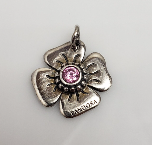 Pandora Sterling Silver Pink Daisy Clasp Opener Charm 890000PCZ | eBay