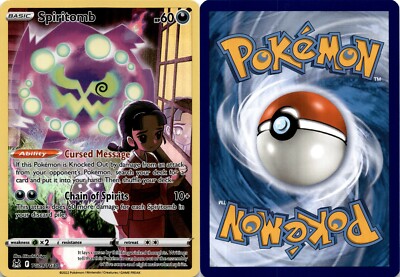 2022 Pokemon, Lost Origin Trainer Gallery, #TG9/TG30 Spiritomb, Holo ...