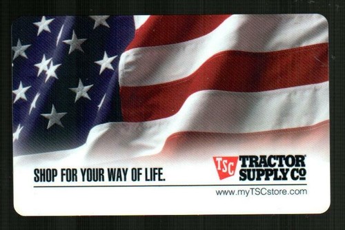 TRACTOR SUPPLY COMPANY American Flag 2003 Gift Card ( $0 ) | eBay
