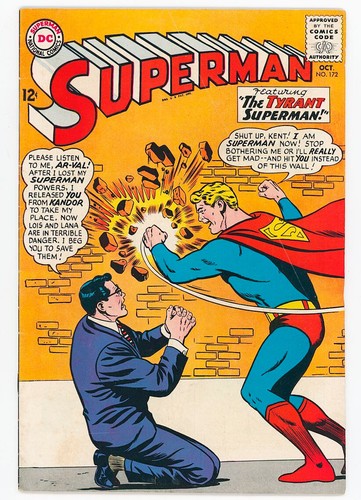 Superman 172 cowering Clark and nice FN 6.0 | eBay