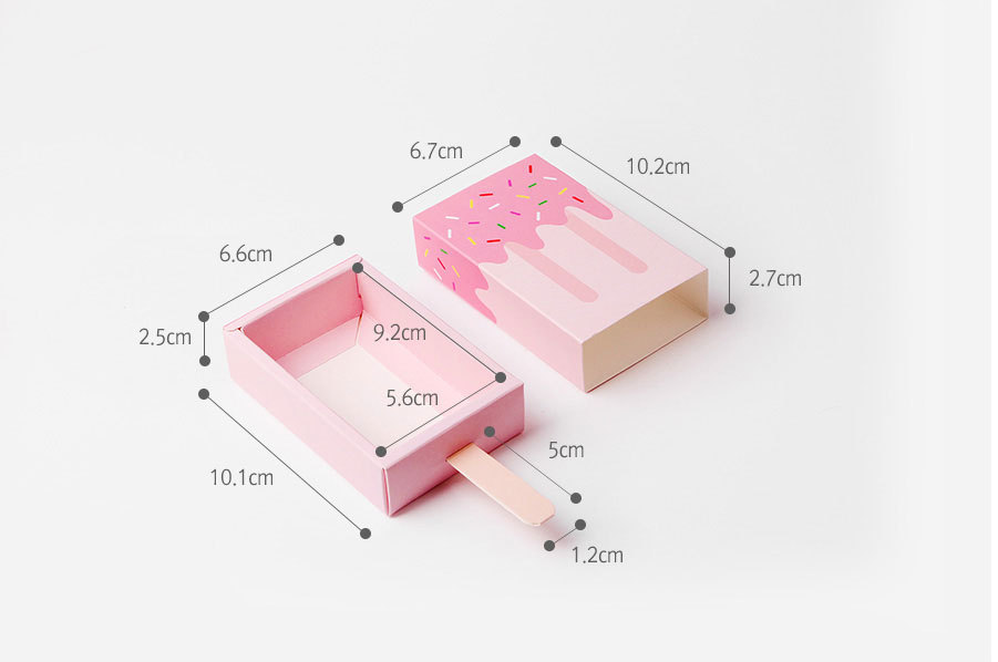 Cute Pink Blue Ice Lolly Birthday Party Paper Wedding Favour Gift ...