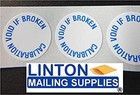 "Calibration Void IF Broken" Labels, 3/4" Cir, Tamper Resistant Vinyl ...