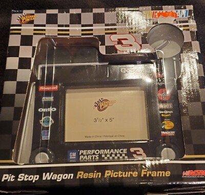 Nascar NEW Dale Earnhardt #3 Pit Stop Wagon Resin 3.5x5 Picture Frame ...