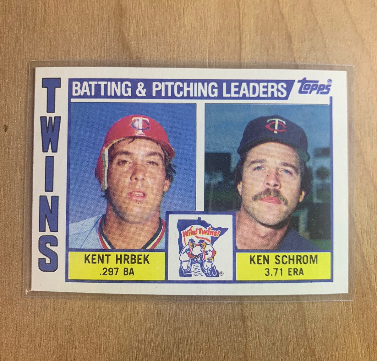 1984 Topps Minnesota Twins Leaders Kent Hrbek & Ken Schrom #11 | eBay