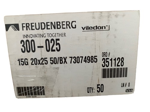 FREUDENBERG VILEDON INNOVATONG TOGEHER 300-025 15G 20x25 50/BX.73074985 ...