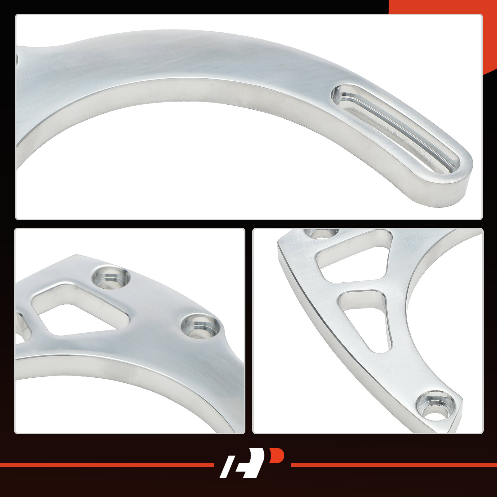 A-Premium 7x Aluminum Polished Alternator Bracket Kit LWP for Chevy 283 ...