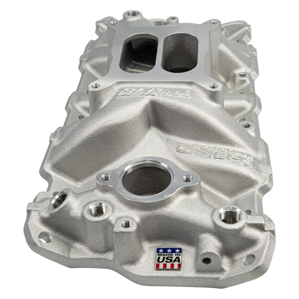 Edelbrock 2701 Performer EPS Intake Manifold SBC Chevy 305 350 383 IMCA ...