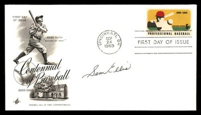 Mayfairstamps US FDC 1969 Professional Baseball Babe Ruth First Day ...