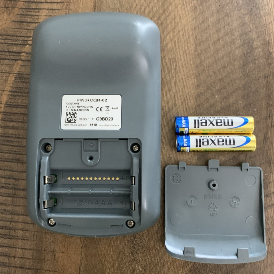 TURNING TECHNOLOGIES QT2 RESPONSE DEVICE CLICKER RCQR-02 WORKING | eBay