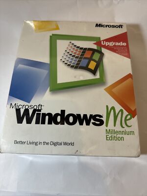 Microsoft Windows ME Millennium Edition UPGRADE Retail Software Big Box ...