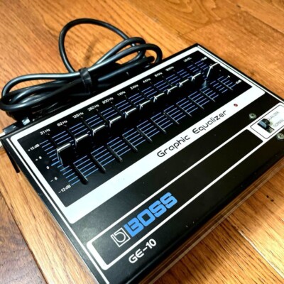 BOSS GE-10 EQ Vintage Guitar Effect Pedal Graphic Equalizer Working ...
