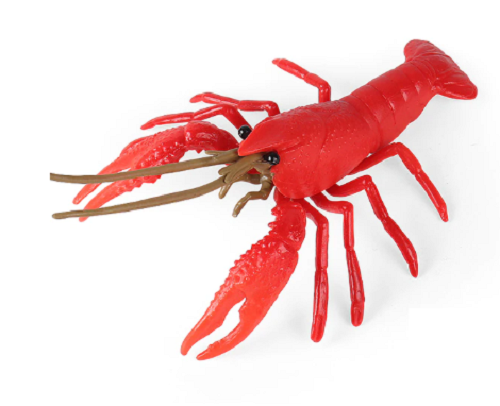 11cm Red Cray Fish PVC Toy Prawn Ocean Sea Animal Figure Doll Kids Gift ...