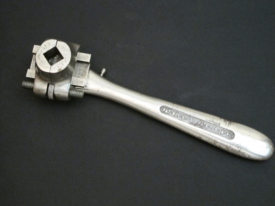 1883 Very Rare/Unusual Old/Vtg “KEYSTONE” Adjustable Ratchet Wrench ...