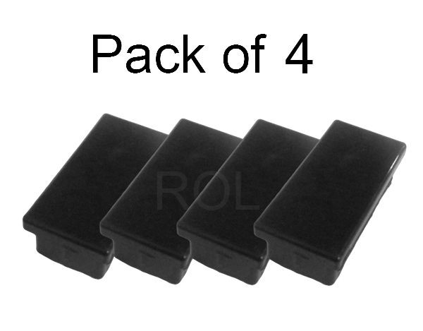 Plastic Rectangle Inserts 50mm x 25mm (Pack of 4) | eBay Australia