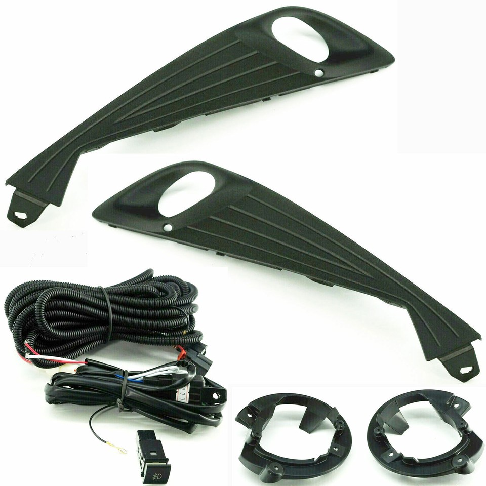 Front Built-in LED Fog Light Fit 2020 2021 Toyota C-HR CHR Wire Bezel ...