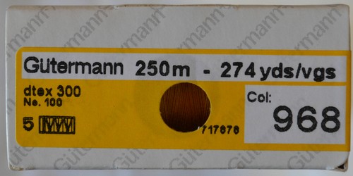 Gutermann Sew-all Thread 250m Colour 968 GOLD x 5 Spool Box, 100% Polyester | eBay Australia