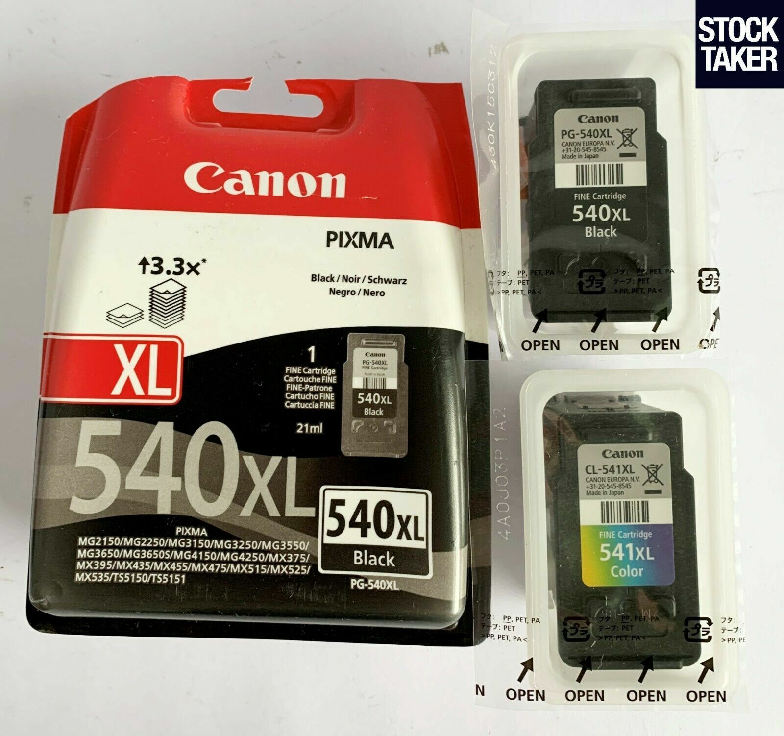 Genuine Canon PG540 PG540XL CL541 CL541XL (Select Your Ink Cartridges ...