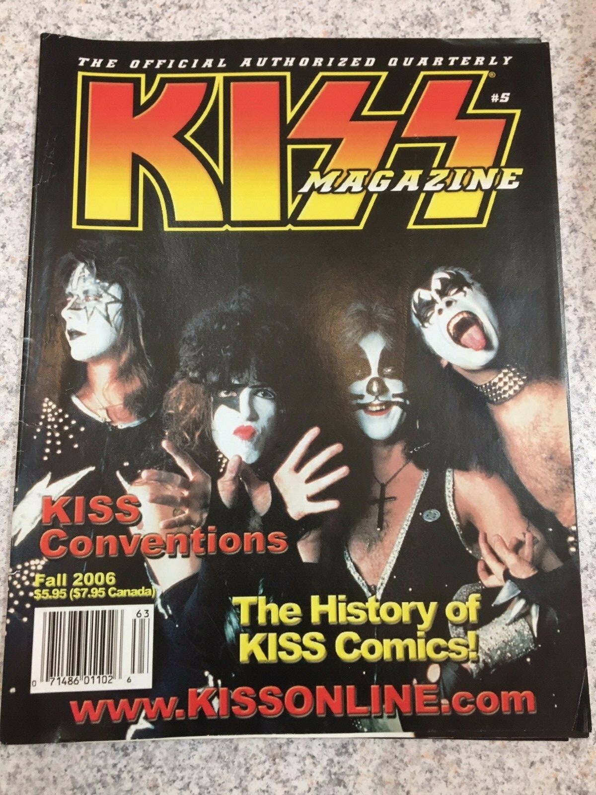 KISS MAGAZINE - Official Authorized Quarterly Magazine 2006 #5 RARE ...
