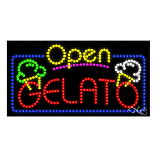 Gelato LED Neon Sign 32"L x 17"H #25507 | eBay
