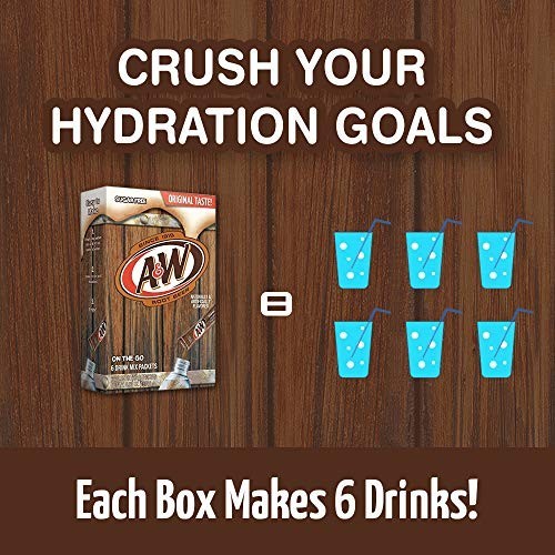 A&W Root Beer Powder Drink Mix - 12 boxes 72 sticks Sugar Free ...
