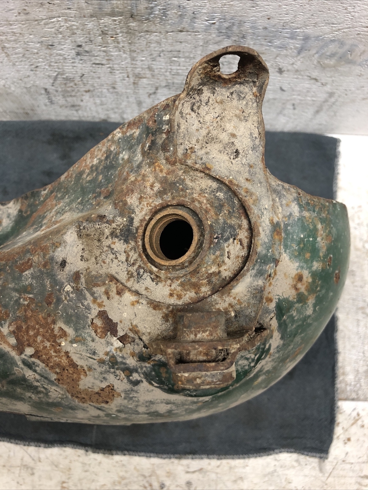 Harley Panhead Knucklehead Left Side Gas Tank EL FL 1948 - 1950 OEM ...