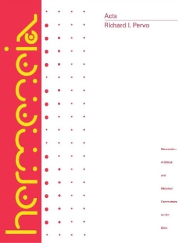 Richard I. Pervo Acts (Relié) Hermeneia 9780800660451 | eBay