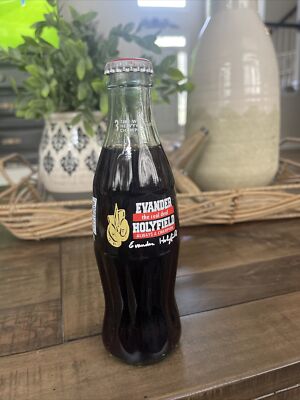 Evander the Real Deal Holyfield 3X Champion 8 oz Coca Cola Bottle | eBay