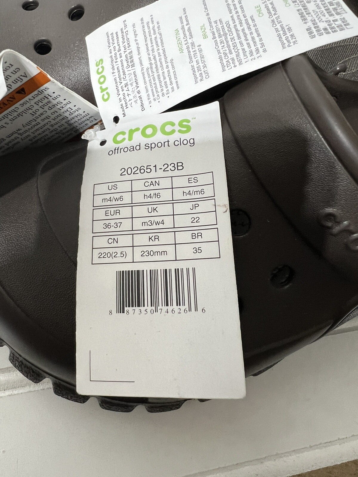 Crocs Offroad All Terrain Sport Clogs Strap Mens Size 4 - Womens 6 ...