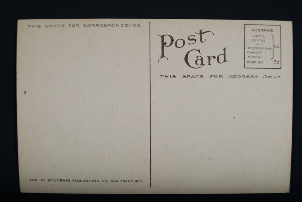 Postcard CA California #2297 Fireboat David Scannell San Francisco 1910 ...