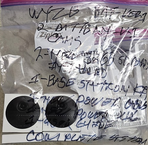 2-Wyze 1080P HD Indoor/Outdoor Cameras Version-1 Base Station, 2 New ...