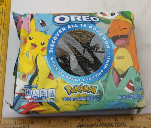 Pokemon OREO 15.25oz package unopened MEW RARE SEALED LE cookies OREOS ...