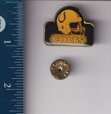 INDIANAPOLIS COLTS Team Helmet Logo Pin NFL FOOTBALL METAL LAPEL HAT ...