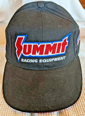 Summit Racing Equipment NEW Baseball Hat Cap Black Strapback American ...