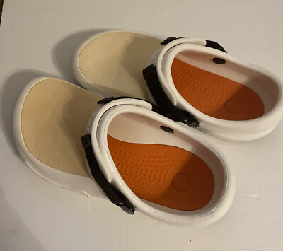 Original Classic Crocs White With Mixed Colors Shoes Sz Mens 7 Womens 9 ...