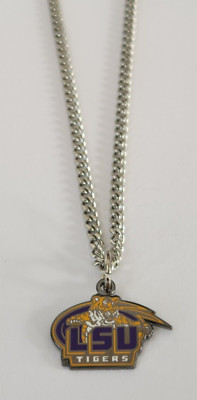 LSU TIGERS SILVER PENDANT SOUVENIR NECKLACE by PETER DAVID | eBay