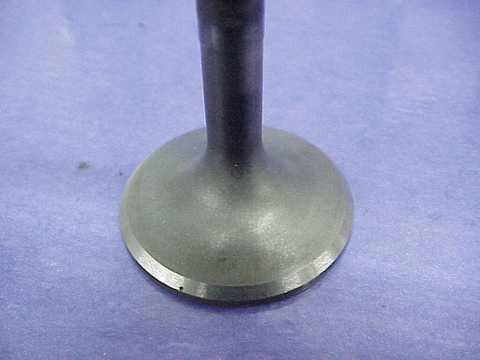 6 Titanium 11/32 Exhaust Valves 1.600" x 4.960" Flat Groove Manley Del ...