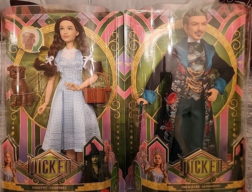 NIB IN HAND Mattel Wicked Dorothy & Wizard Dolls Walmart Exclusive ...