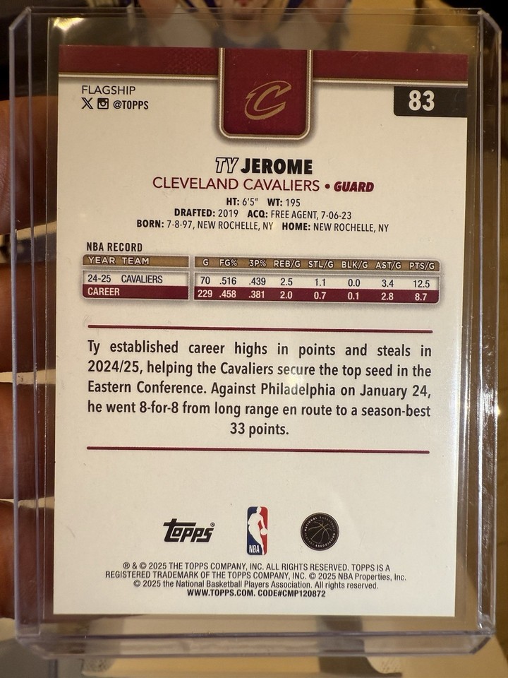 Ty Jerome 1/1 Topps 2025-2026 NBA Basketball True Gold FoilFractor | eBay