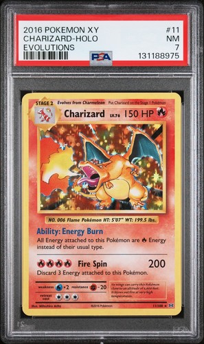 2016 POKEMON XY EVOLUTIONS #11 CHARIZARD-HOLO PSA 7 | eBay