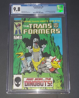 Transformers #8 (9.8 CGC) First appearance of Dinobots | eBay