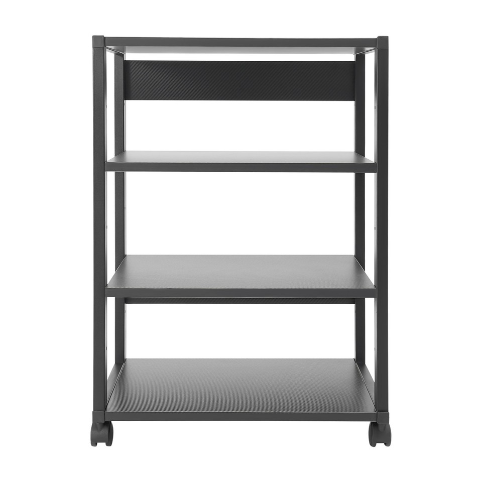 4 Shelf Audio Video TV Media Component Stand Rack AV Equipment Stereo ...