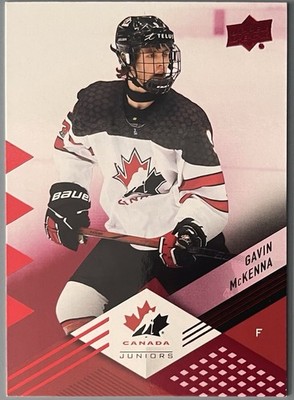 Gavin Mckenna Rookie - 2024 Upper Deck Team Canada Juniors #60 (RC) Red ...