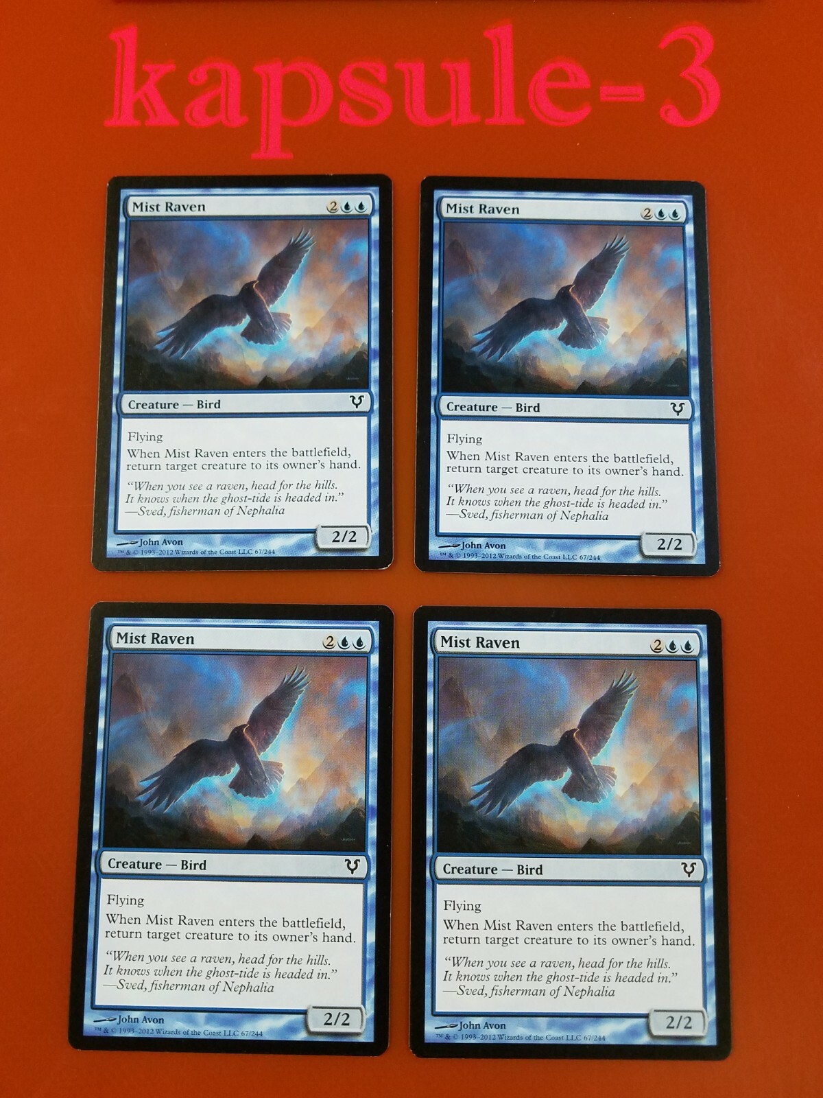 4x Mist Raven | Avacyn Restored | MTG Magic Cards | eBay