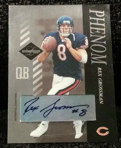 2003 Leaf Limited - Phenom Rex Grossman #135 /150 (AU, RC) for sale ...