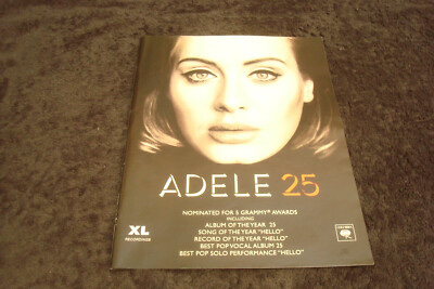 ADELE 2016 Grammy ad for "25" for Album of the Year & PERIPHERY Best ...