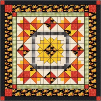 Quilt Kit Hello Fall Lap Quilt 59"X59" | eBay