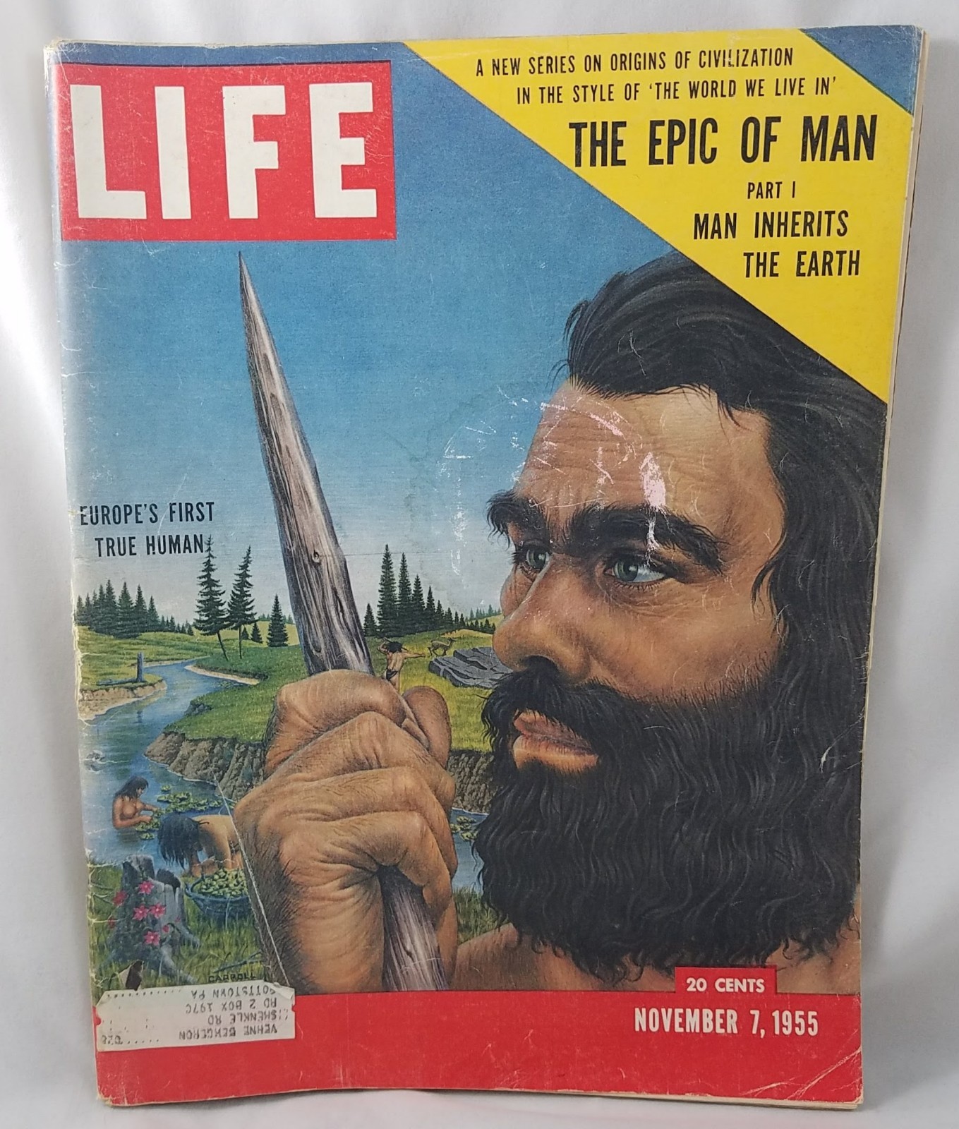 Life Magazine Nov 7 1955 Epic of Man Stone Age Ireland IRA Gregory Peck ...