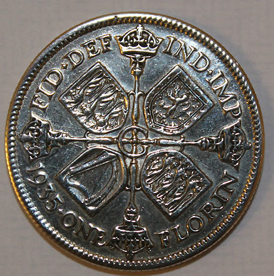 HIGHLY POLISHED SILVER FLORIN CHOICE OF DATE 1920-1946 PERFECT BIRTHDAY ...